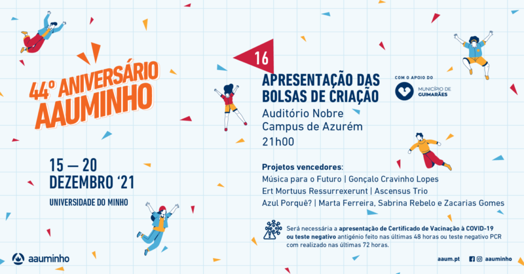 AAUMinho apresenta vencedores das Bolsas de Criação esta noite – O Amarense