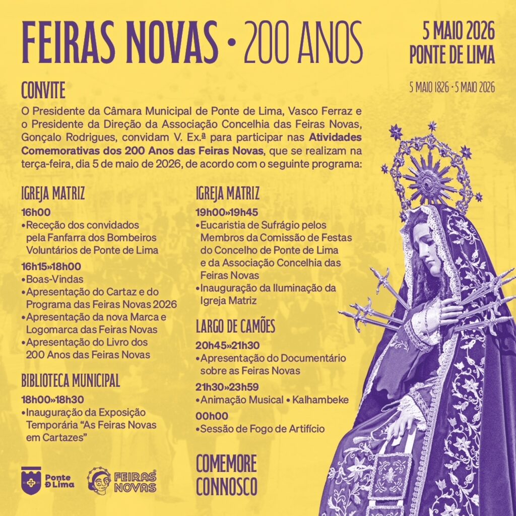 Ponte de Lima assinala 200 anos das Feiras Novas com programa ...